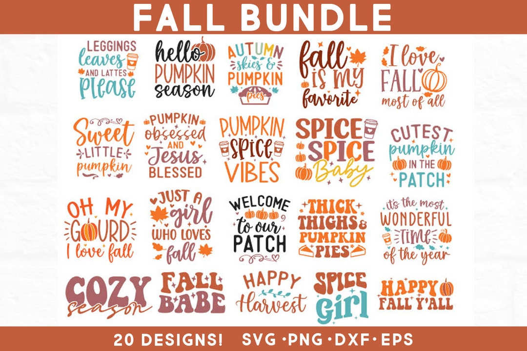 Fall Svg Files - Fall Svg Bundle - Fall Svgs - Fall Quotes Svg - Fall ...