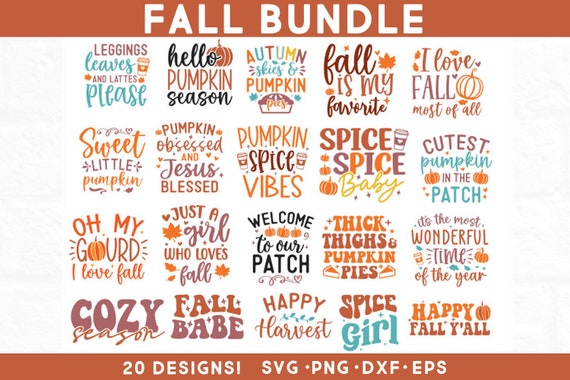 Fall Svg Files Fall Svg Bundle Fall Svgs Fall Quotes Svg - Etsy