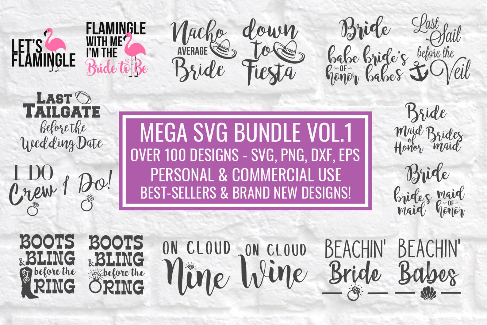Mega SVG Cut File Bundle Over 100 Cut Files for Crafters - Etsy