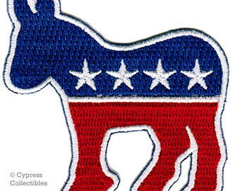REPUBLICAN ELEPHANT patch iron-on embroidered applique | Etsy