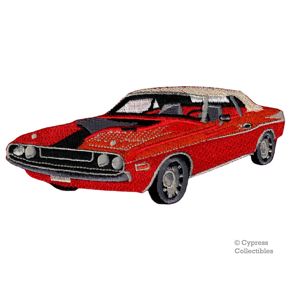 AMERICAN MUSCLE CAR Patch Iron-on Embroidered Applique Car Automobile ...