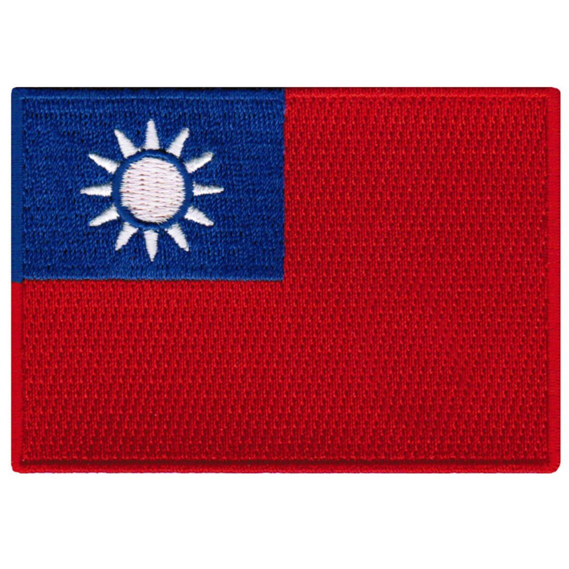 Taiwan Flag Patch: Embroidered Iron-on Applique (3.5x2.5-inches) - Etsy