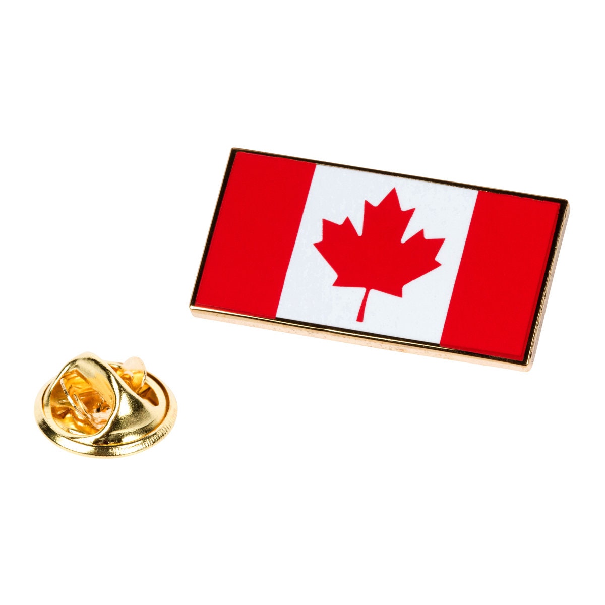 CANADA Flag LAPEL PIN Hard Enamel Tie Tack Pinback - Etsy