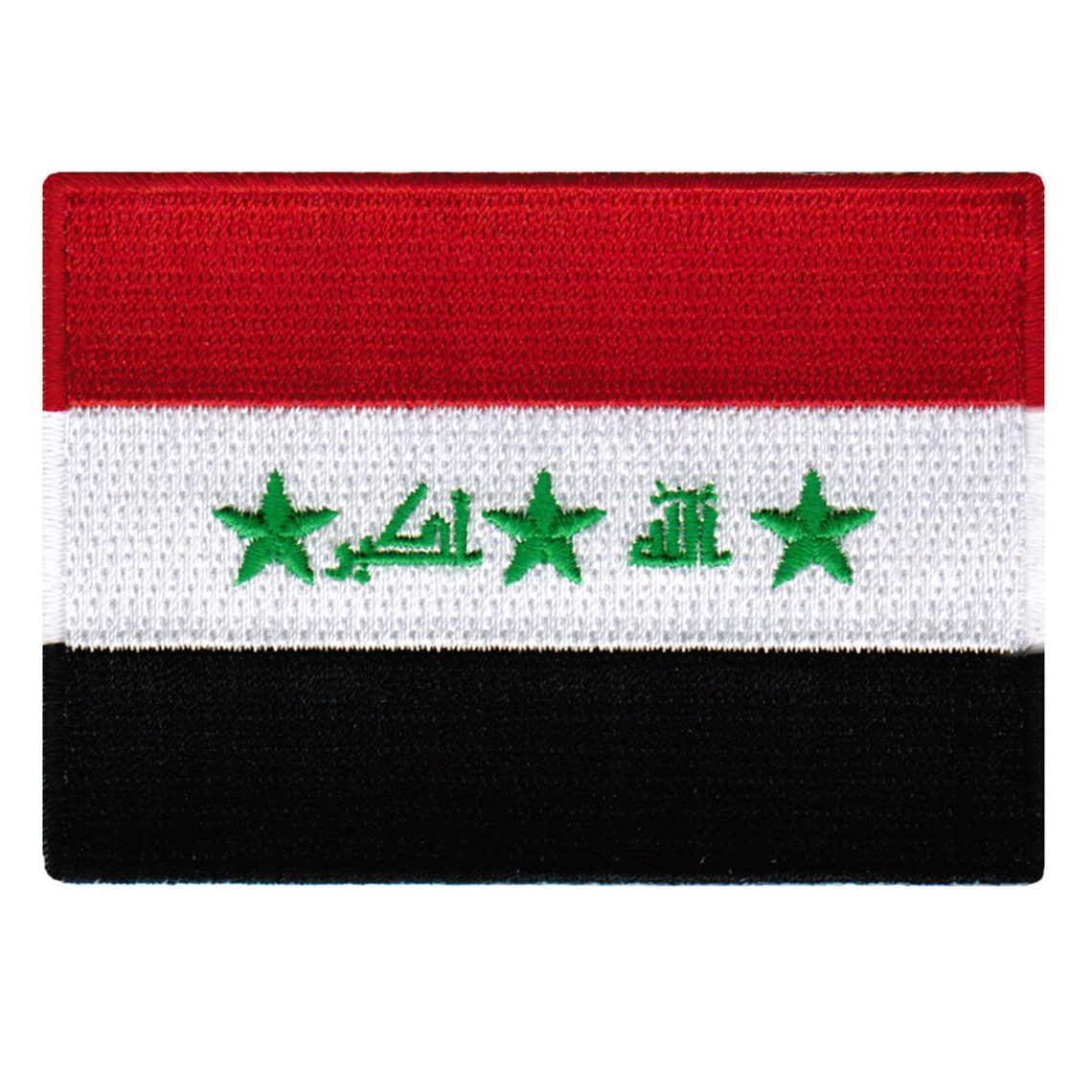 IRAQ FLAG PATCH Iron-on Embroidered Applique Top Quality - Etsy