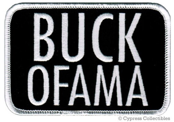 BUCK OFAMA JOKE Patch Embroidered Iron-on President Barack | Etsy