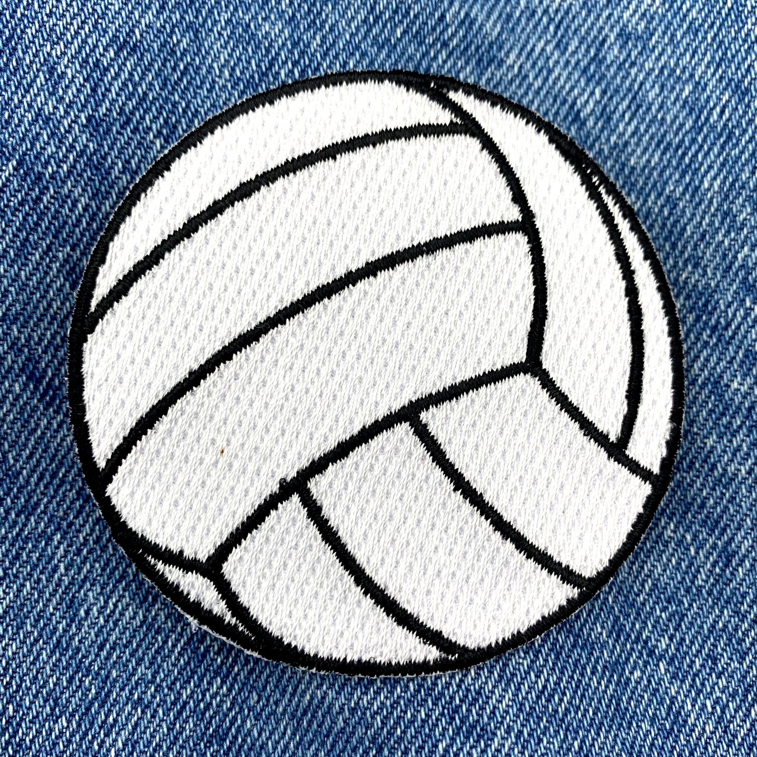 VOLLEYBALL PATCH Iron-on Embroidered Applique Beach Volley Ball Team ...