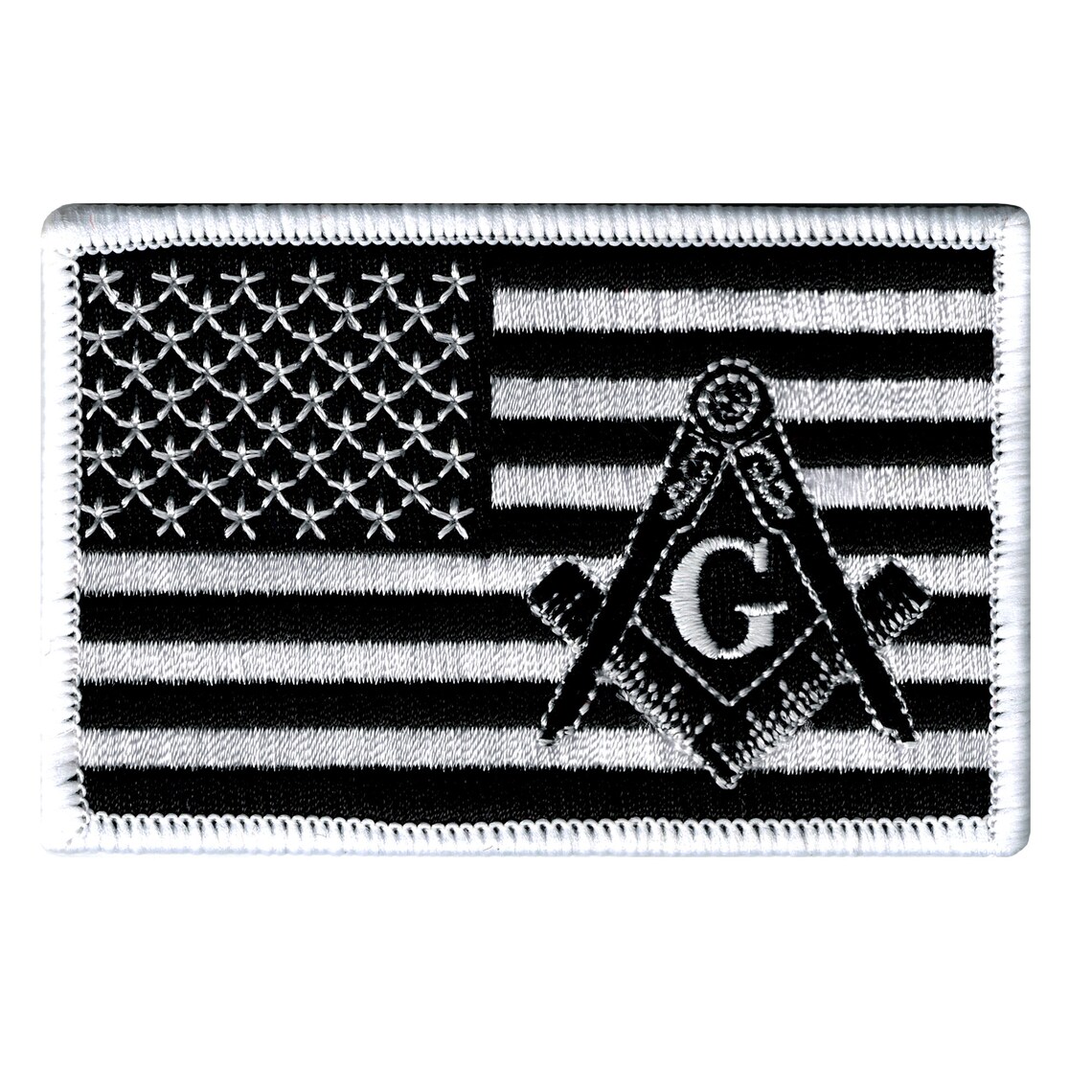 FREEMASON MASONIC USA Flag Patch Iron-on Embroidered Applique - Etsy