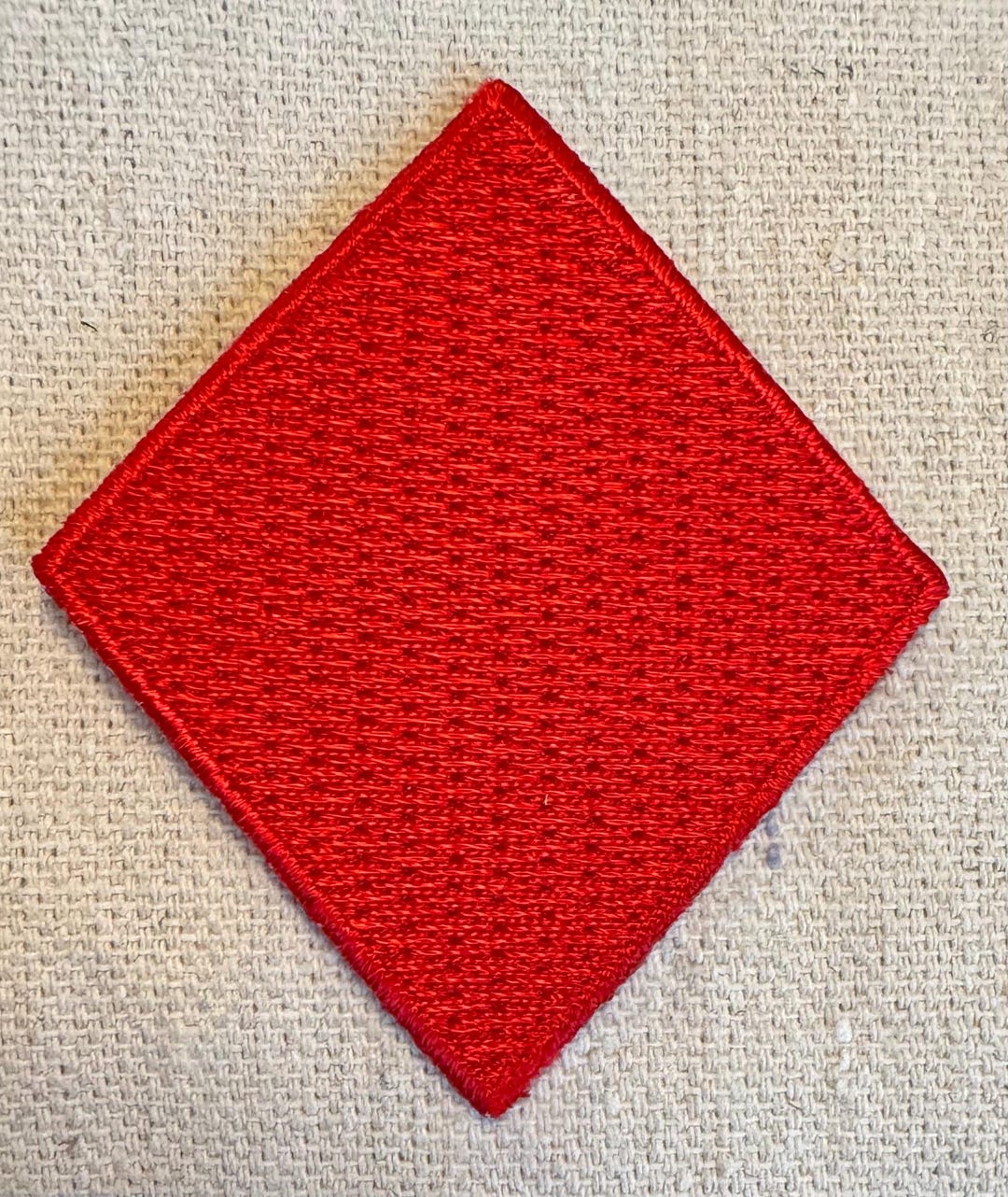 RED DIAMOND PATCH Iron-on Embroidered Playing Card Poker Blackjack Suit ...