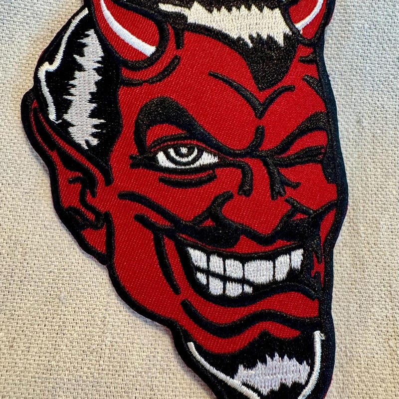 Red Devil Patch - Etsy