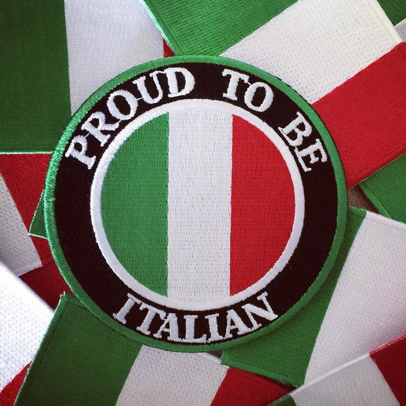 PROUD to Be ITALIAN Patch Embroidered Iron-on Applique Italy - Etsy