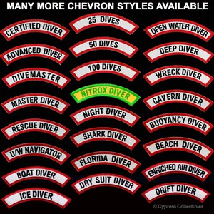 RESCUE DIVER Certification Chevron PATCH Scuba Diving Experience Iron ...