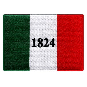 The ALAMO FLAG PATCH Iron-on Embroidered Applique Texas Revolution Davy ...