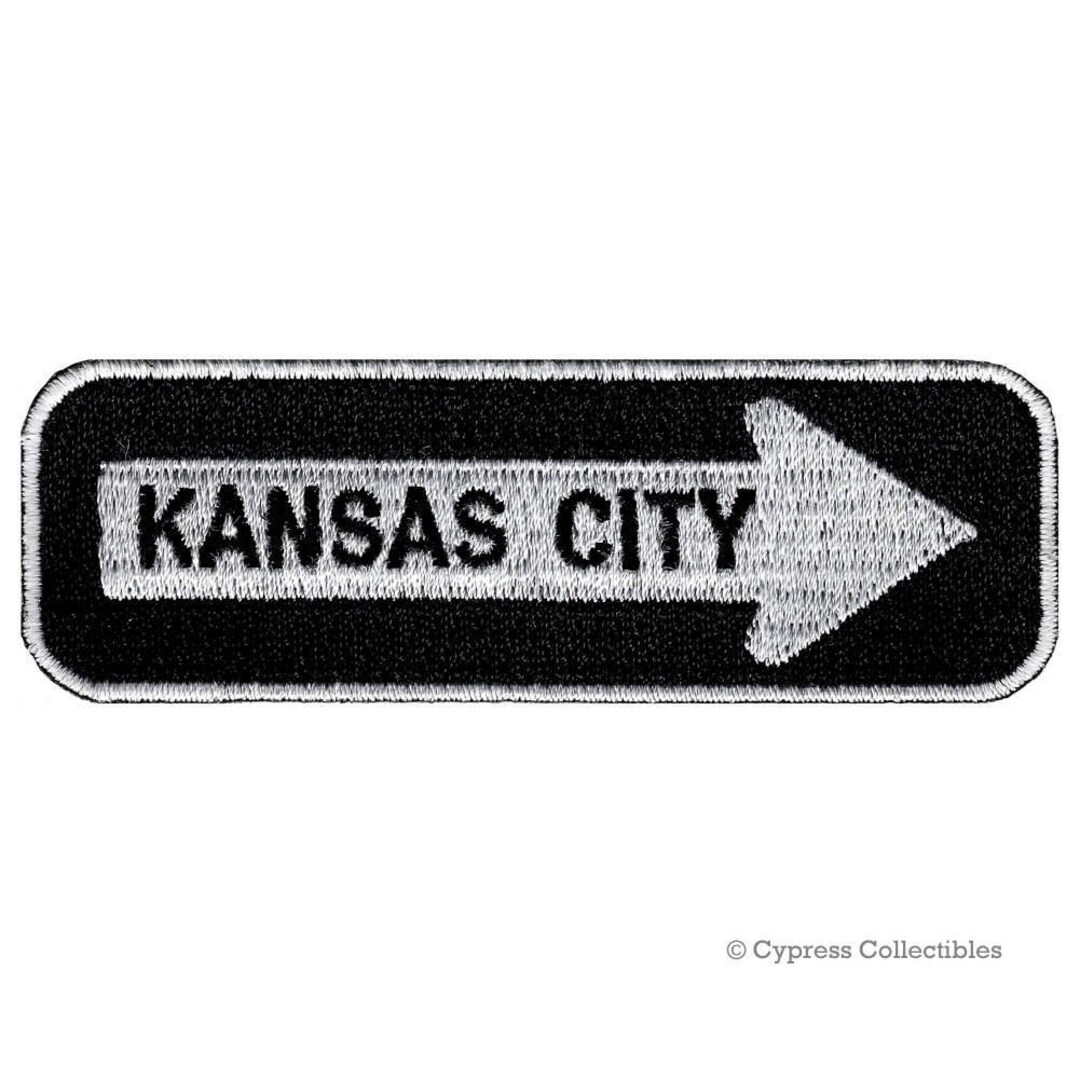 Kansas City Road Sign Patch: Embroidered One Way Highway Emblem - Etsy