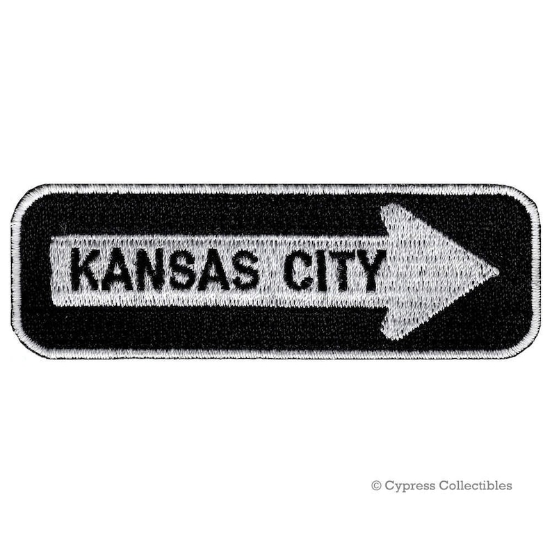 Kansas City Road Sign Patch: Embroidered One Way Highway Emblem - Etsy