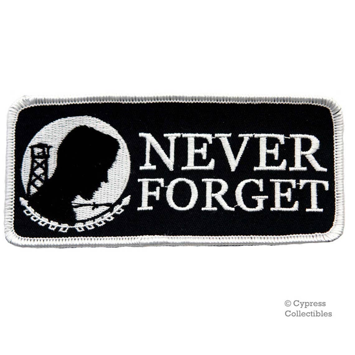 POW-MIA PATCH Never Forget Iron-on Embroidered Applique - Etsy