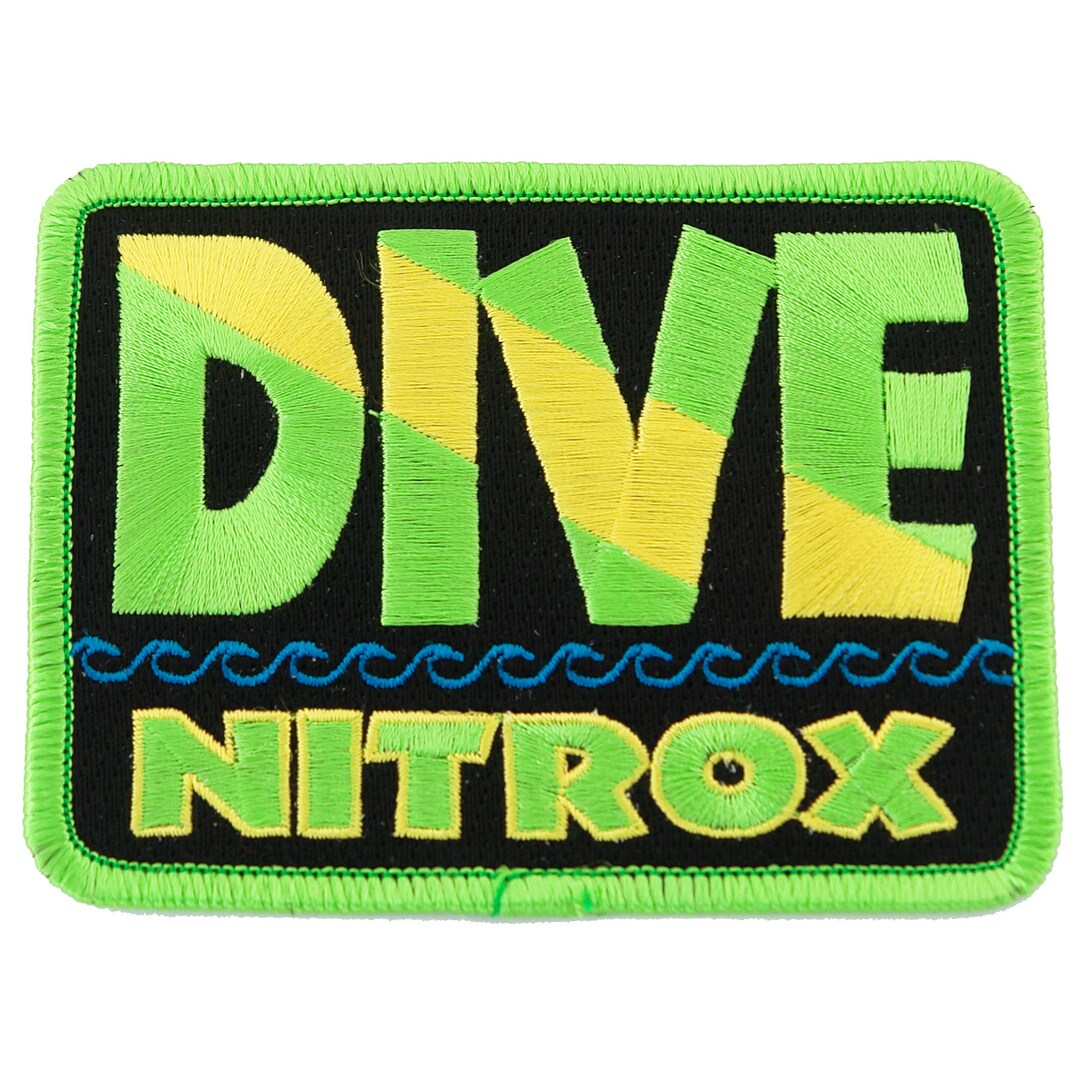 DIVE NITROX Scuba Diving PATCH Embroidered Iron-on Applique Emblem ...