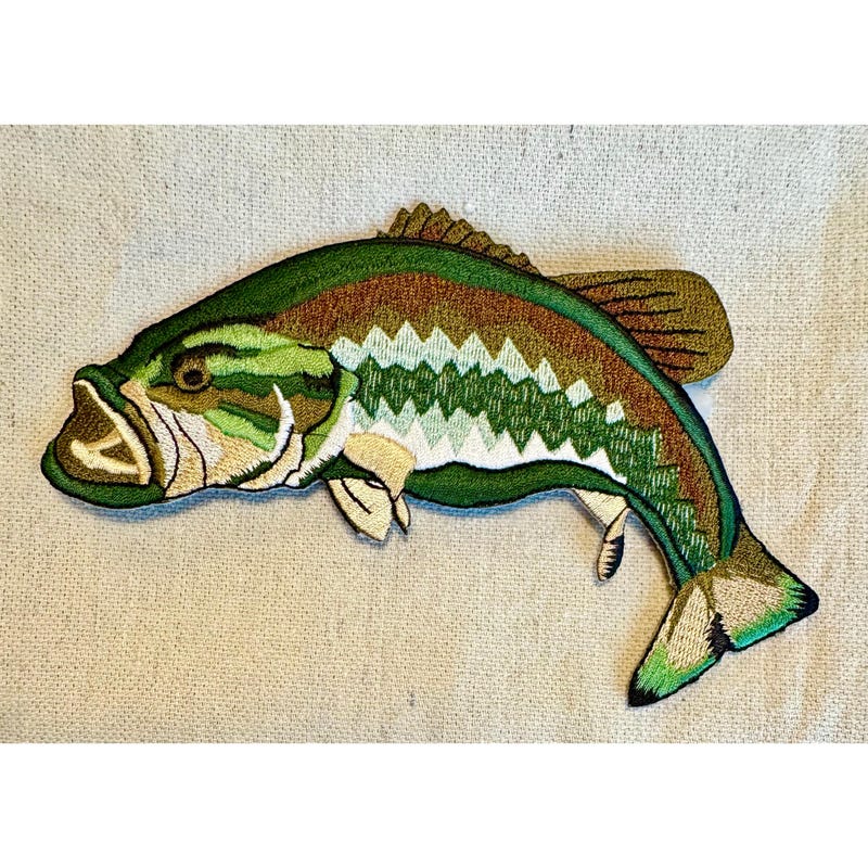 Fishing Applique - Etsy