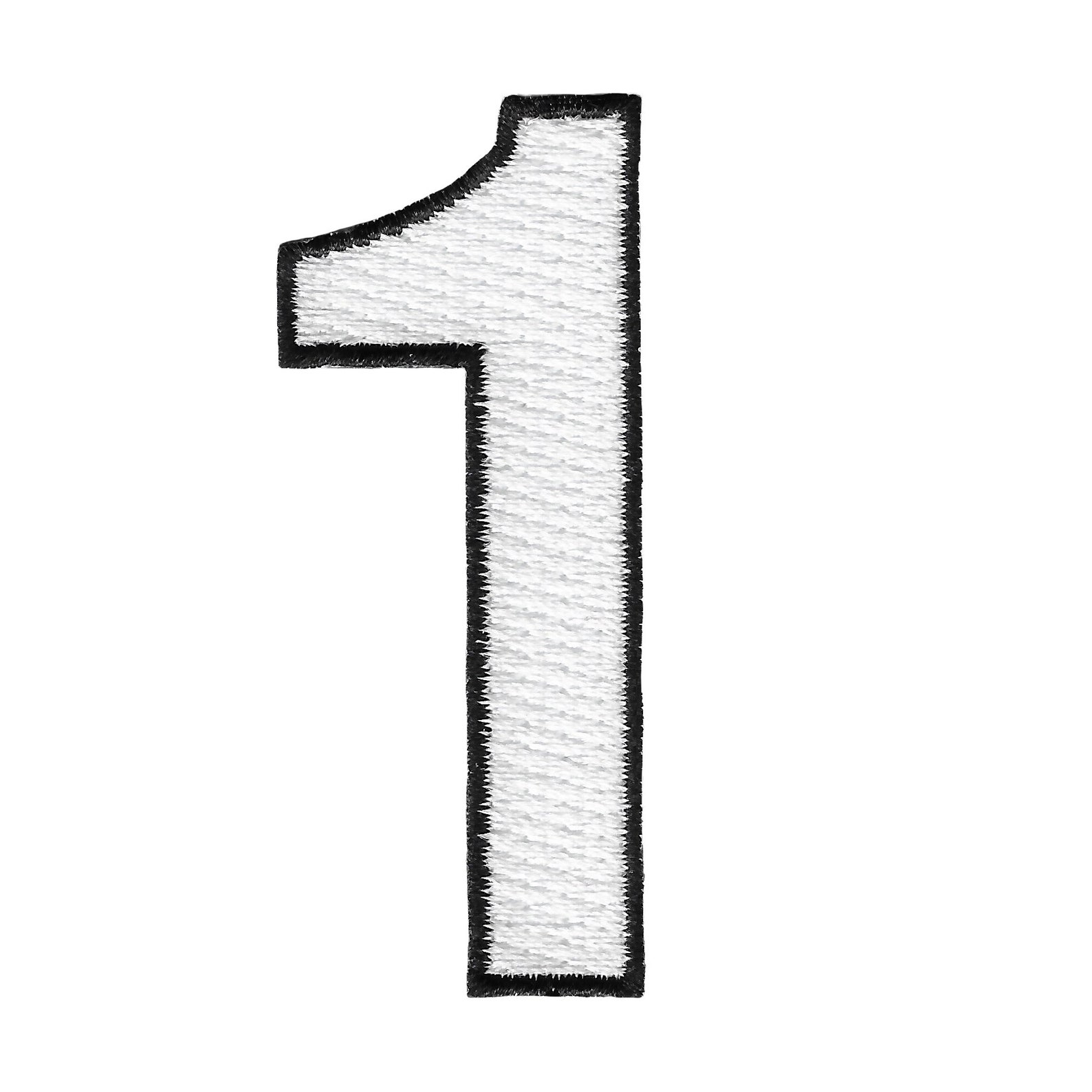 White NUMBERS PATCH Embroidered Iron-on Applique NUMERALS - Etsy