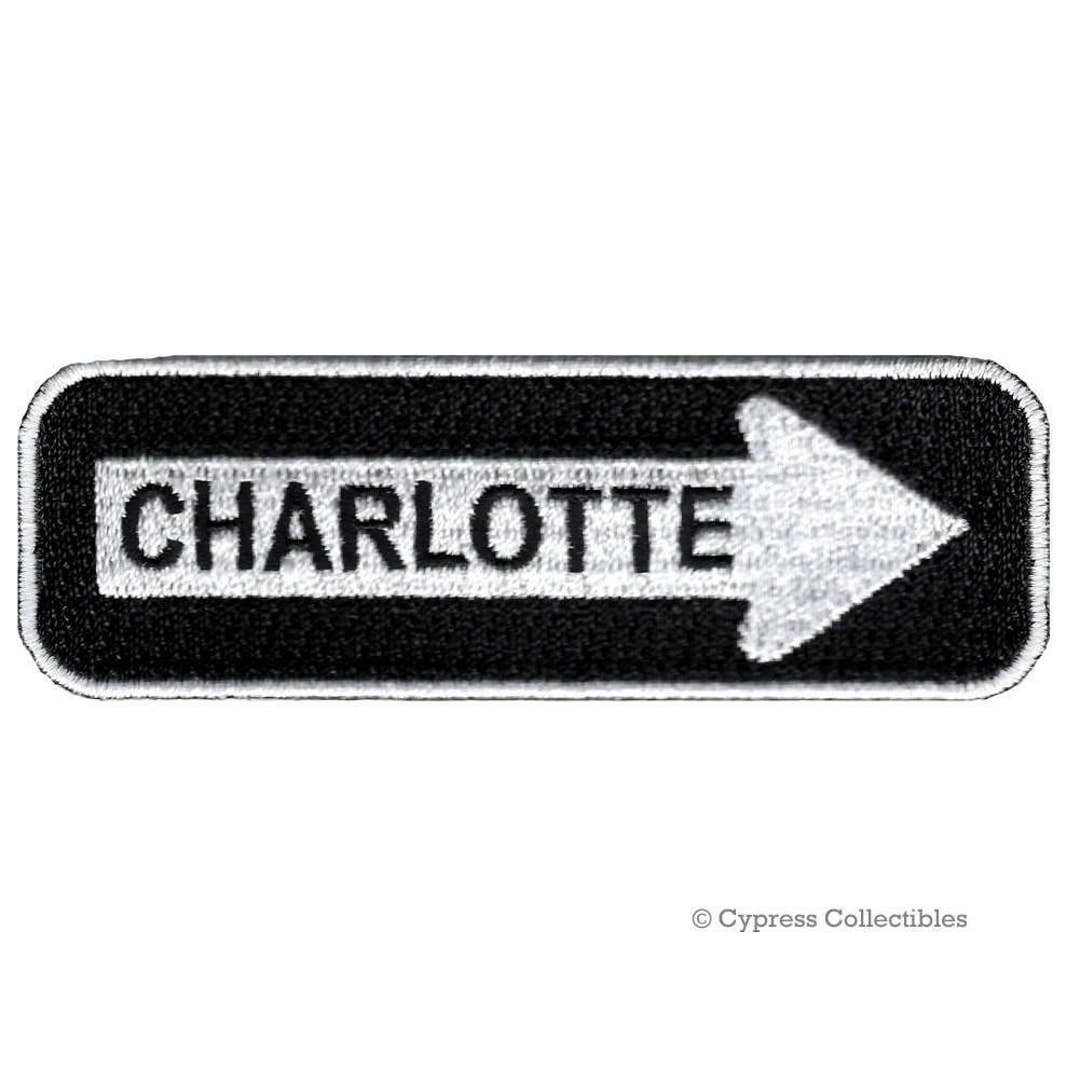 Charlotte Road Sign Patch: Embroidered One Way Highway Emblem - Etsy