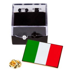 ITALY Flag LAPEL PIN Hard Enamel Italian Tricolor Symbol Emblem Tie ...