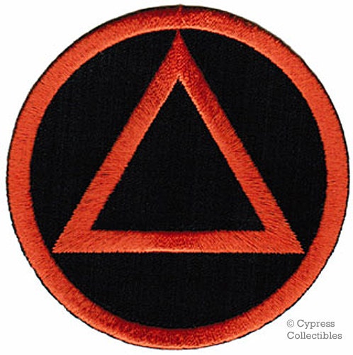 ALCOHOLICS ANONYMOUS Patch Iron-on SOBER Symbol Sobriety - Etsy