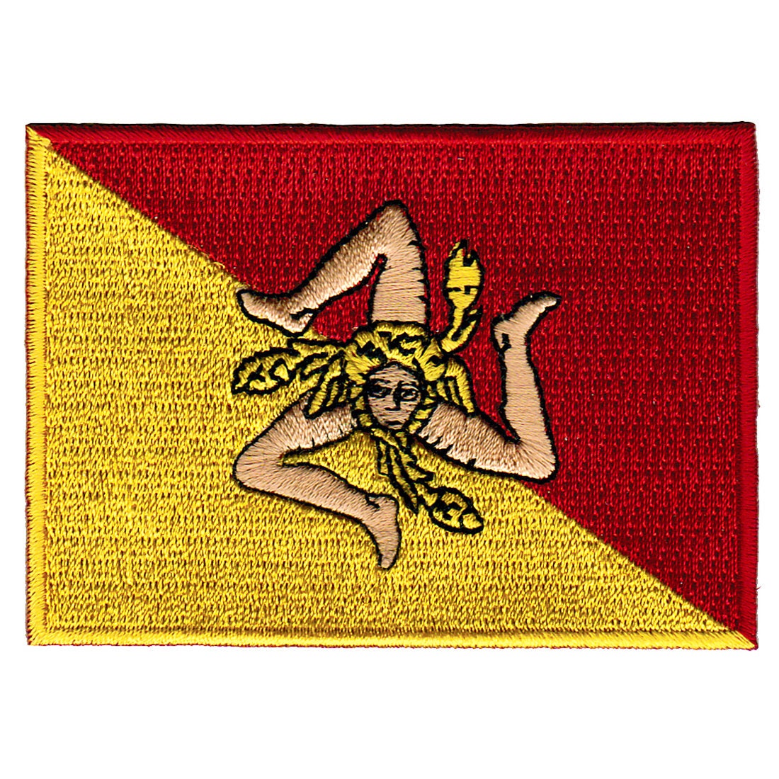 Sicilian Flag Clipart Stencil