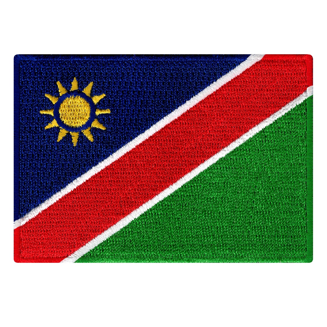Namibia Flag Patch: Iron-on Embroidered Applique (3.5x2.5-inches) - Etsy
