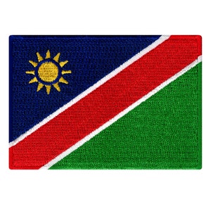 NAMIBIA FLAG PATCH Iron-on Embroidered Applique Top Quality - Etsy