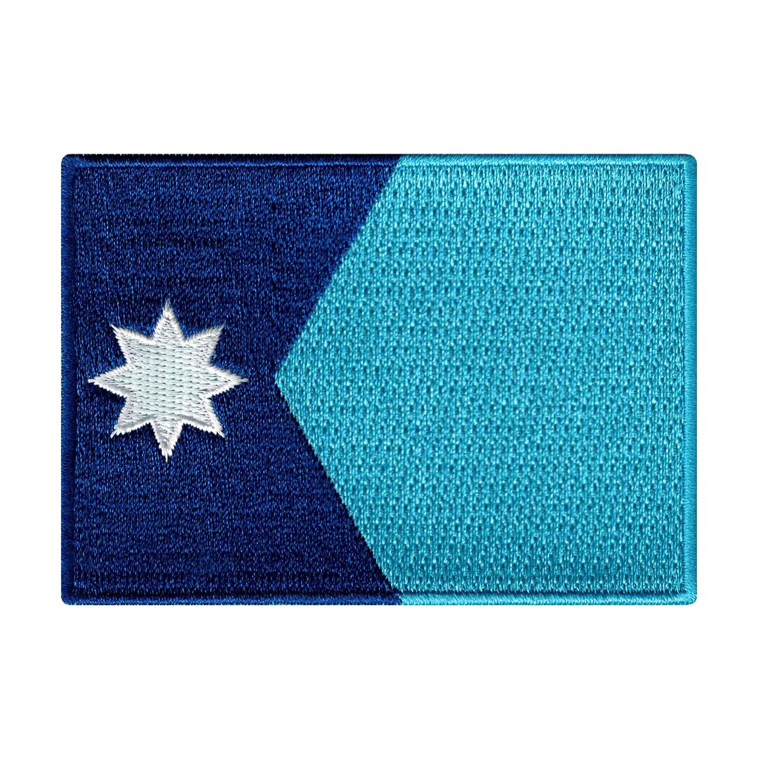 Minnesota Current State Flag Patch: Embroidered Iron-on Applique (3.5x2 ...