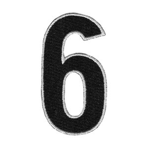 Black NUMBERS PATCH Iron-on Embroidered NUMERALS Applique - Etsy