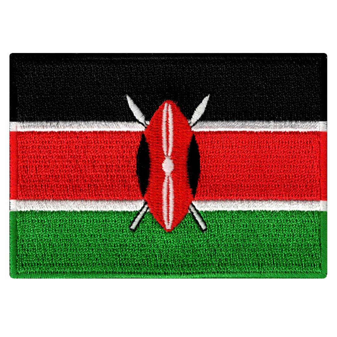 KENYA FLAG PATCH applique brodée au fer Qualité supérieure - Etsy France