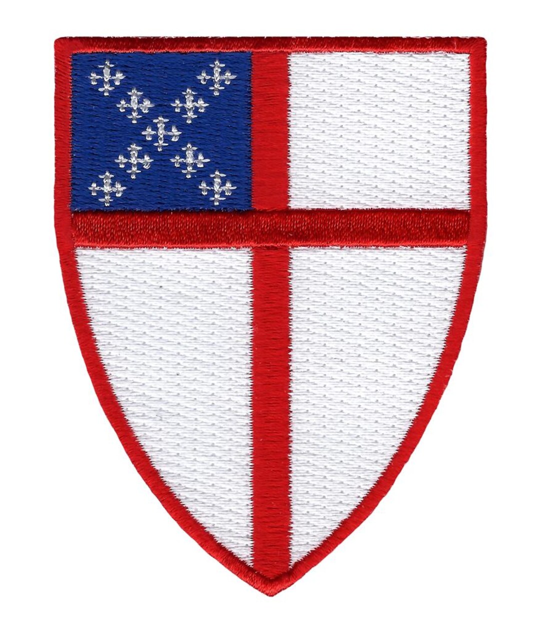 EPISCOPAL SHIELD PATCH Iron-on Embroidered Episcopalian Church Applique ...