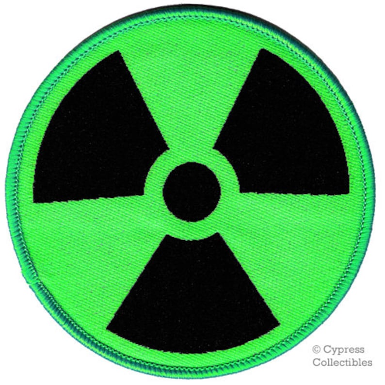 NUCLEAR SYMBOL PATCH Embroidered Iron-on Zombie Symbol Warning - Etsy