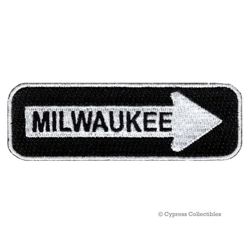 MILWAUKEE ROAD SIGN Patch Embroidered Iron-on Applique One Way - Etsy