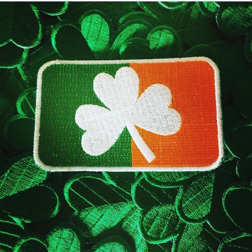 IRISH SHAMROCK FLAG Patch Lucky Ireland Clover Symbol Iron-on - Etsy