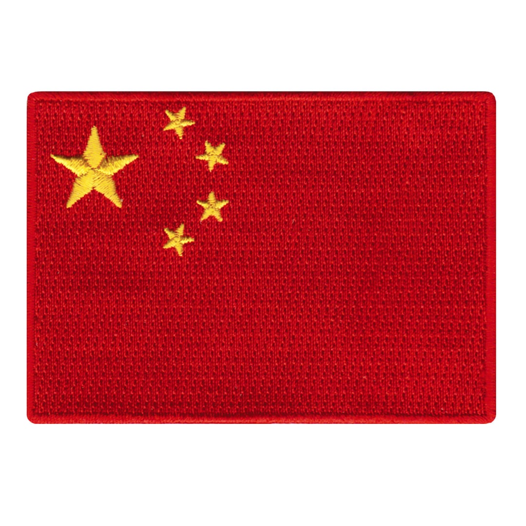 CHINA FLAG PATCH Iron-on Embroidered Applique Top Quality - Etsy