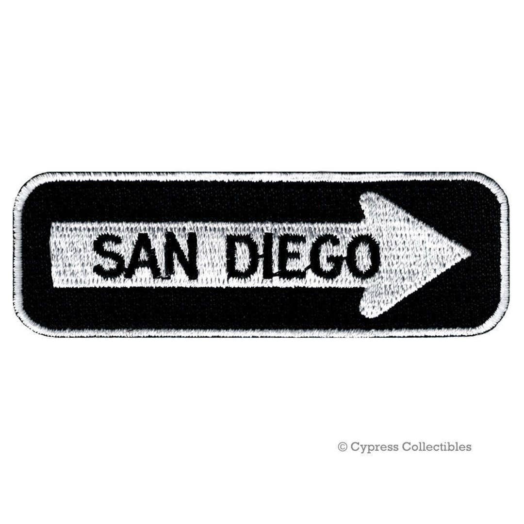 San Diego Road Sign Patch: Embroidered One Way Highway Emblem - Etsy