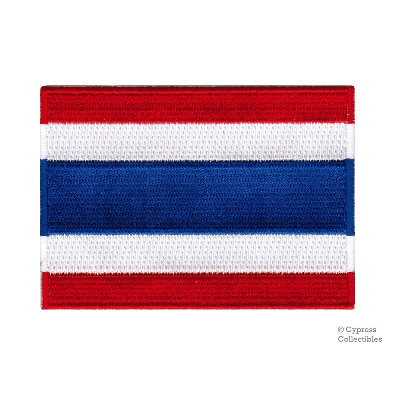 THAILAND FLAG PATCH iron-on embroidered applique Top Quality | Etsy