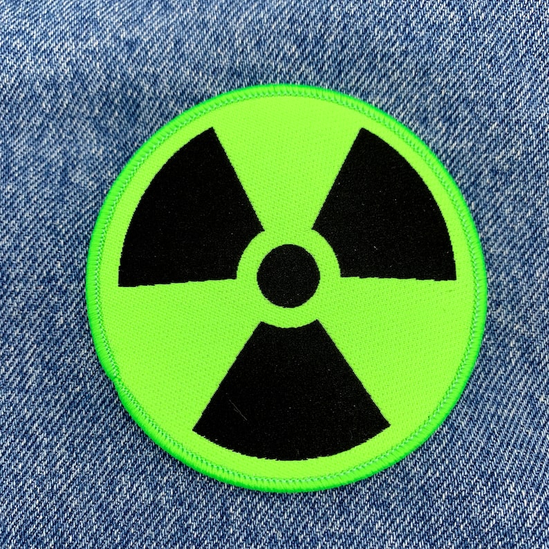 NUCLEAR SYMBOL PATCH Embroidered Iron-on Zombie Symbol Warning - Etsy