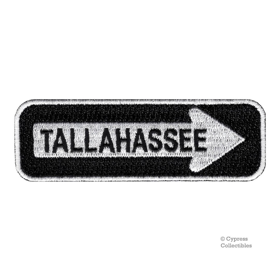 Tallahassee Road Sign Patch: Embroidered One Way Highway Emblem - Etsy
