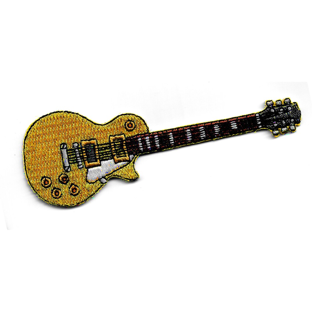 ELECTRIC GUITAR PATCH Embroidered Iron-on Rock and Roll Musical ...