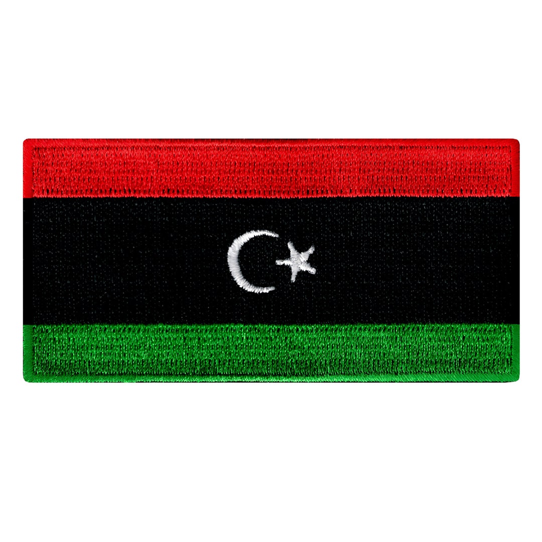 LIBYE FLAG PATCH thermocollant applique brodée de qualité supérieure ...