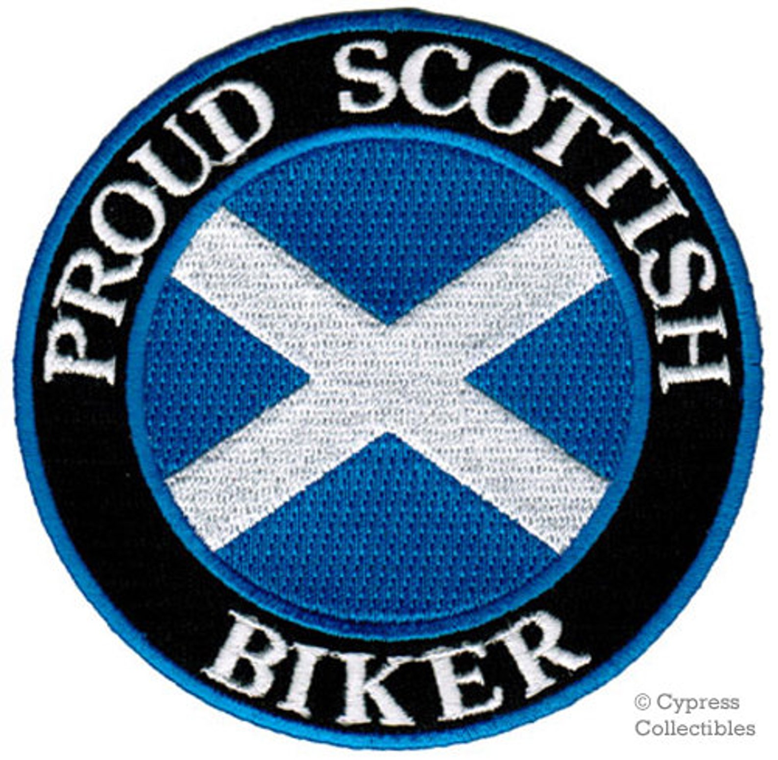 PROUD SCOTTISH BIKER Patch Embroidered Iron-on Applique | Etsy
