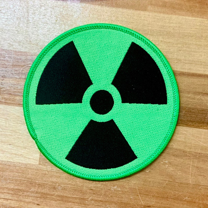 NUCLEAR SYMBOL PATCH Embroidered Iron-on Zombie Symbol Warning - Etsy
