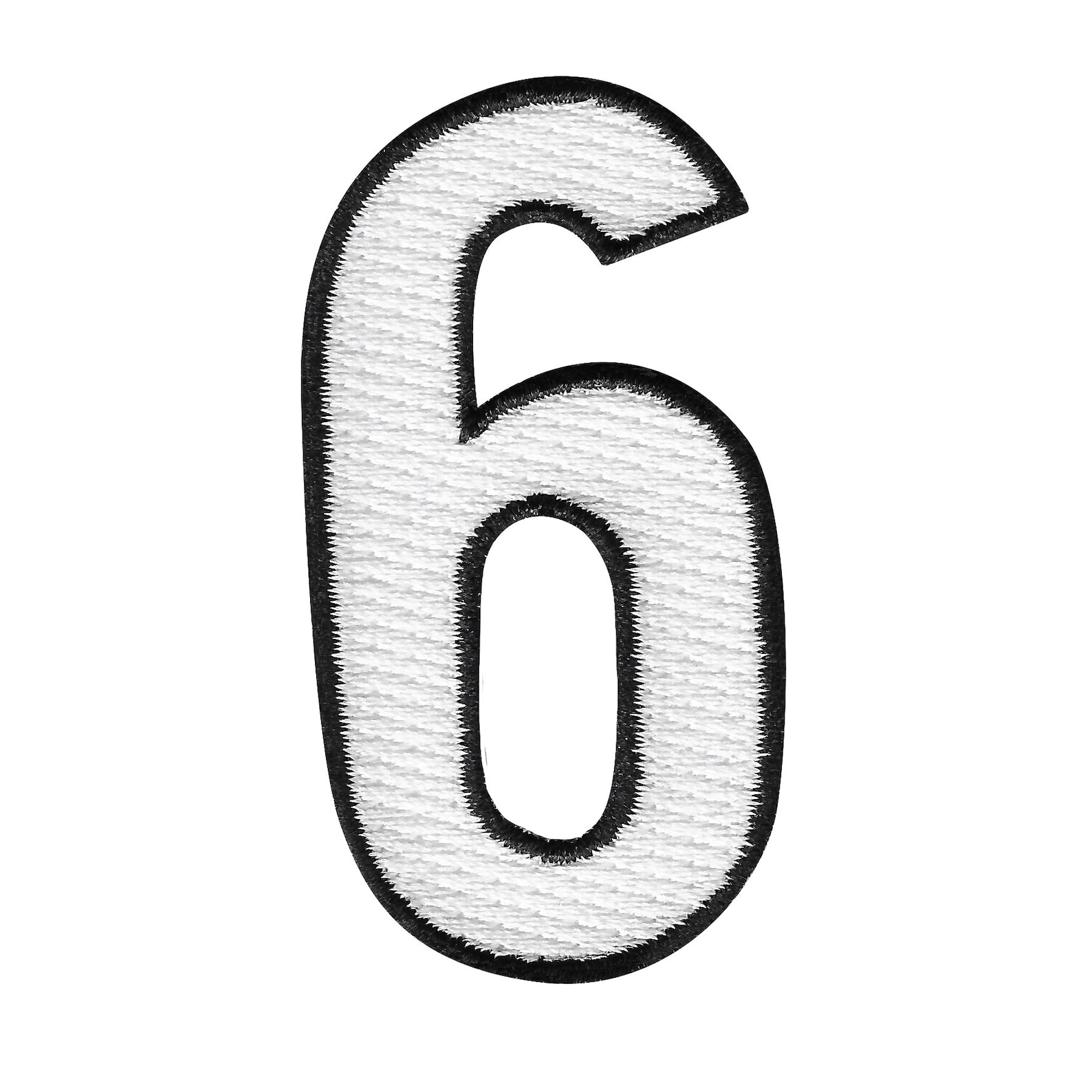 White NUMBERS PATCH Embroidered Iron-on Applique NUMERALS - Etsy