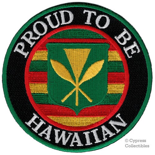 HAWAII Original STATE Flag PATCH Iron-on Embroidered Applique - Etsy