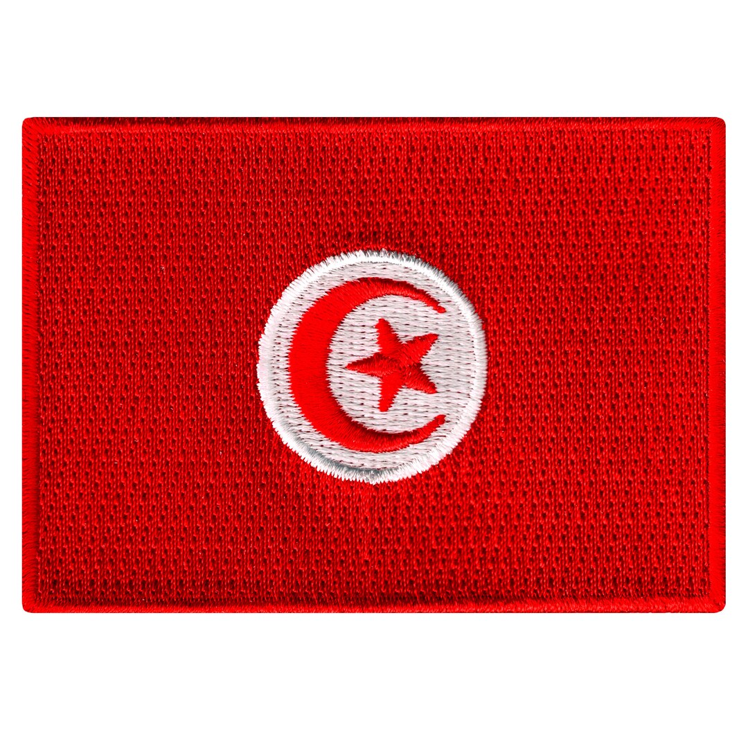 Tunisia Flag Patch: Embroidered Iron-on Applique (3.5x2.5-inches) - Etsy Canada