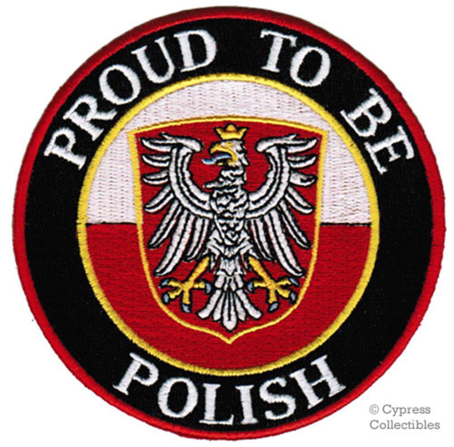PROUD to Be POLISH Patch Embroidered Iron-on Applique Poland | Etsy