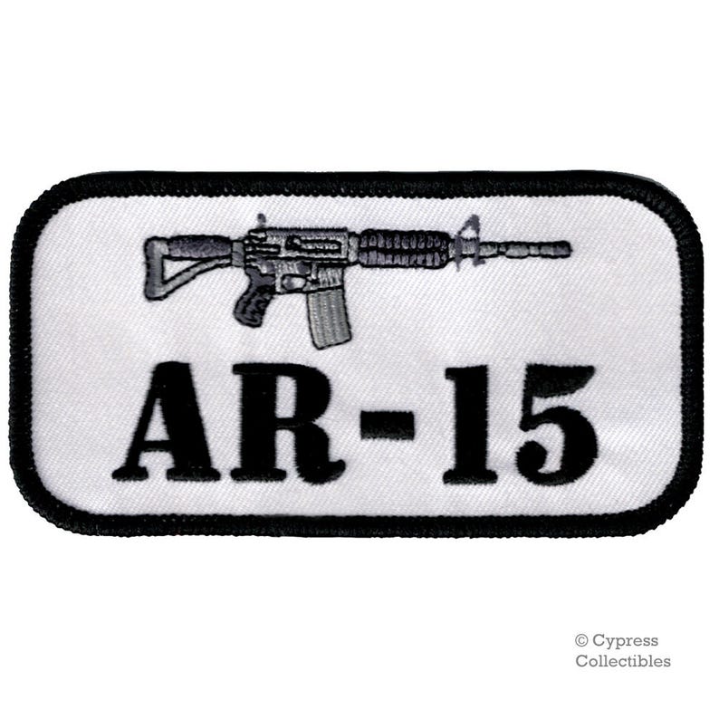 AR15 RIFLE GUN Patch Iron-on Embroidered 2nd Second Amendment - Etsy