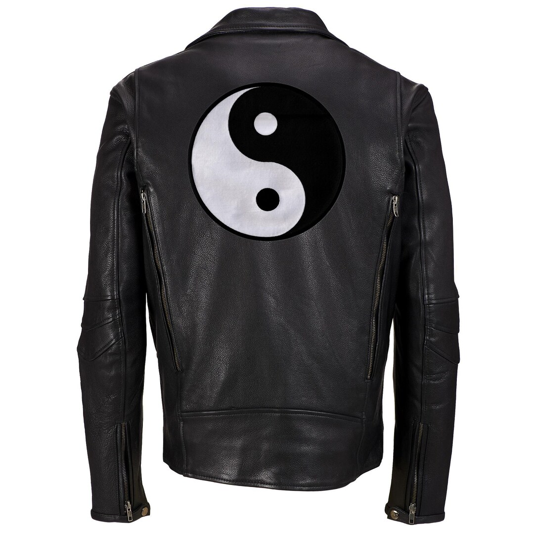 LARGE YIN YANG Patch Iron-on Embroidered Emblem Martial Arts Karate Tai ...